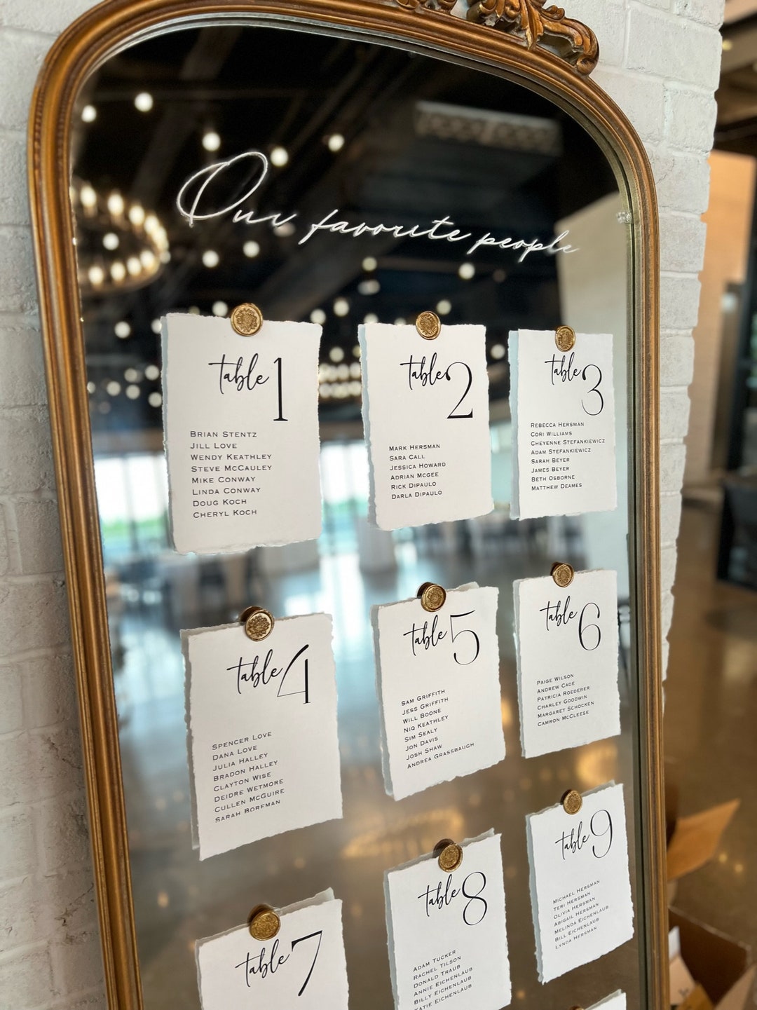 Modern Seating Chart Printable Template // Minimalist Seating ...