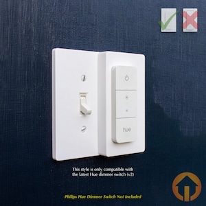 2-gang Philips Hue Dimmer Switch Toggle Wall Plate: 3d-printed ...