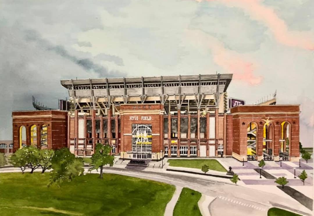 Print of Kyle Field Texas A&M - Etsy
