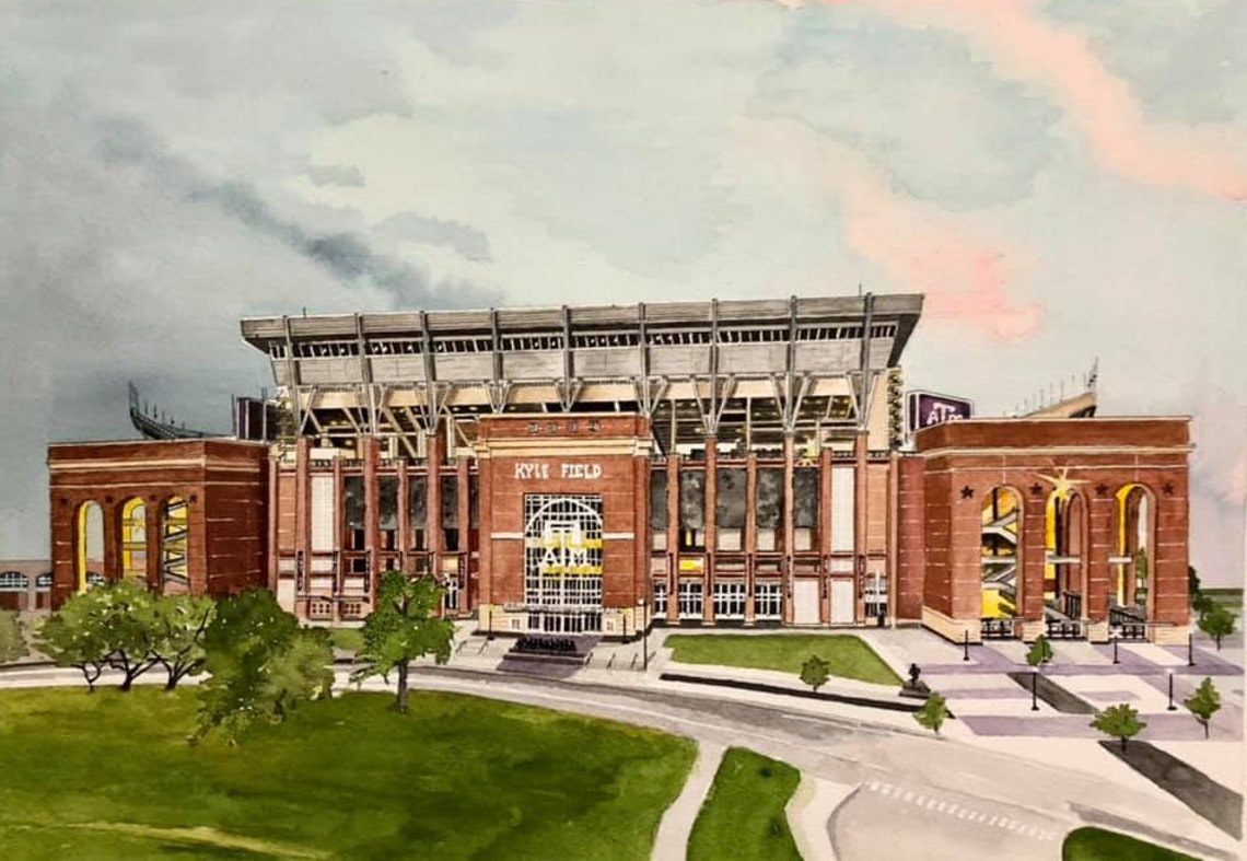 Print of Kyle Field Texas A&M - Etsy