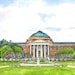 SMU - Dallas Hall - Print - Etsy