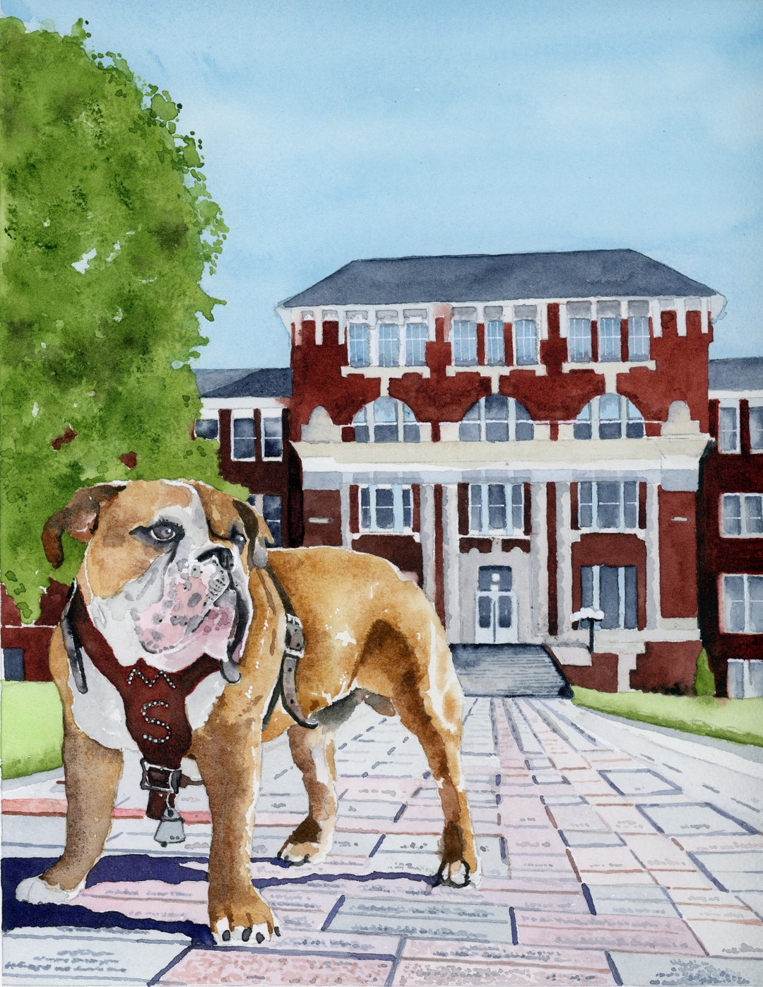 Print of Mississippi State Bully - Etsy