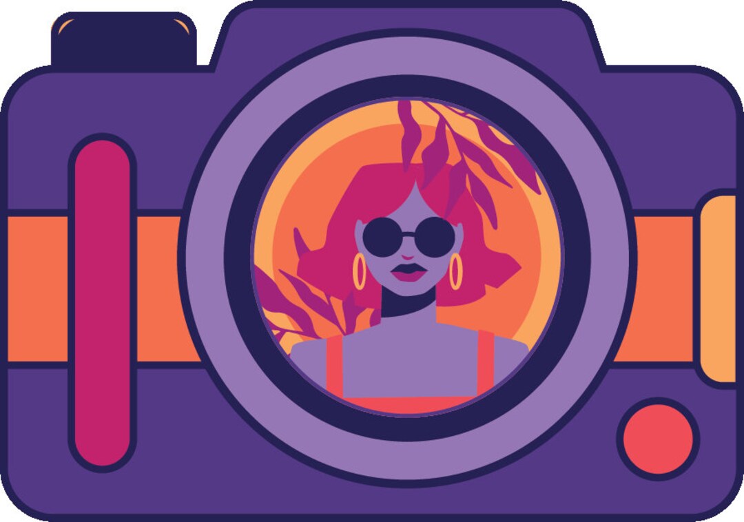 Fashion Photography - Digital File - Emoji, Photo Badge, Pin, Patch ...