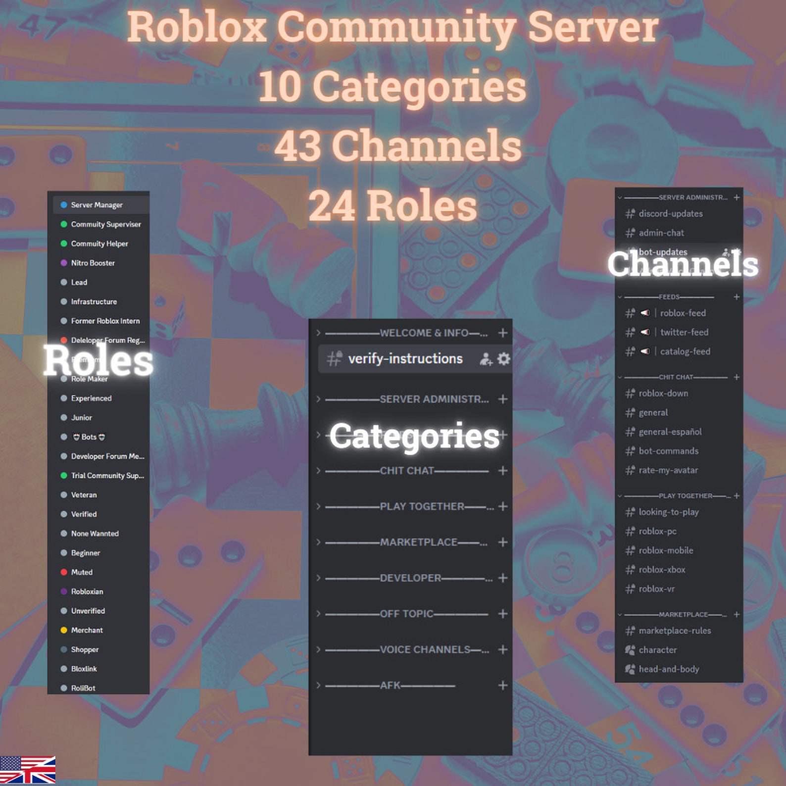 Roblox Community Server - English - Etsy