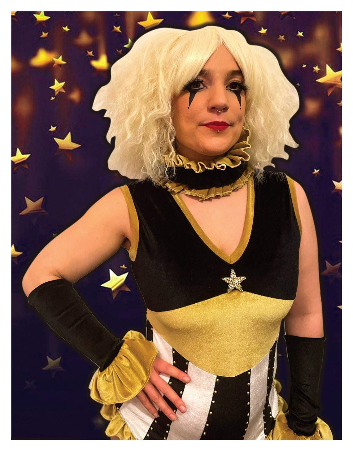 Black and Gold Circus Cuffs | Etsy UK