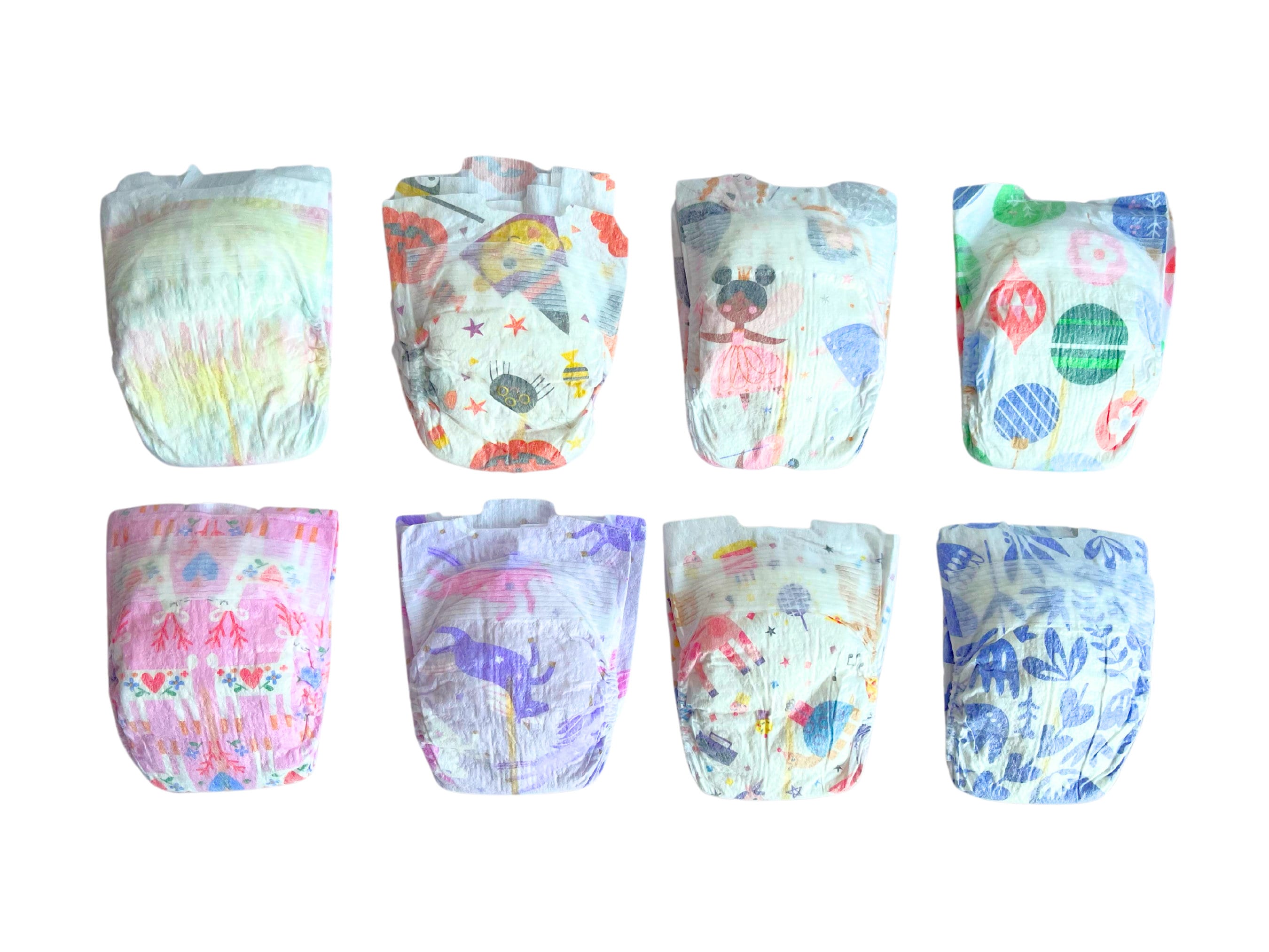 Newborn Baby Sample Diaper Pack for Reborn Girl Dolls Diapers - Etsy