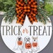 Halloween Front Door Decor | Trick or Treat Sign | Happy Halloween ...