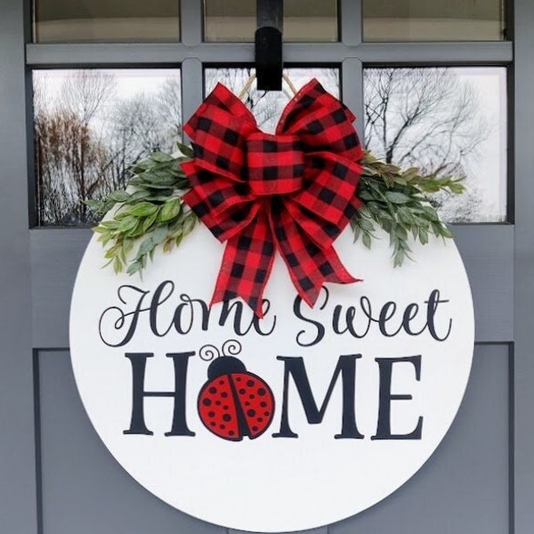 Ladybug Welcome Sign - Etsy