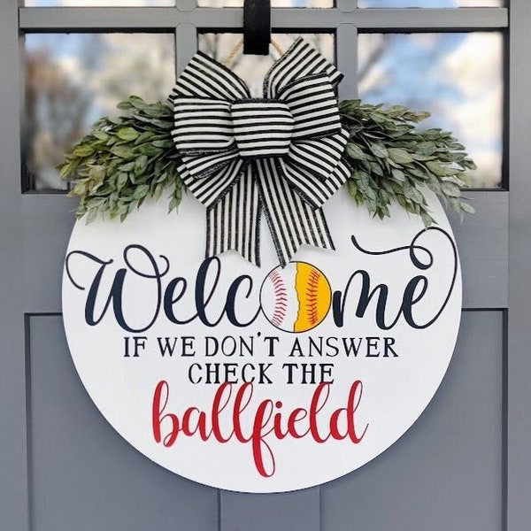 Baseball Wreath - Etsy