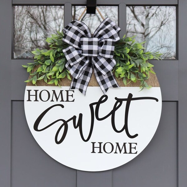 Round Welcome Sign - Etsy