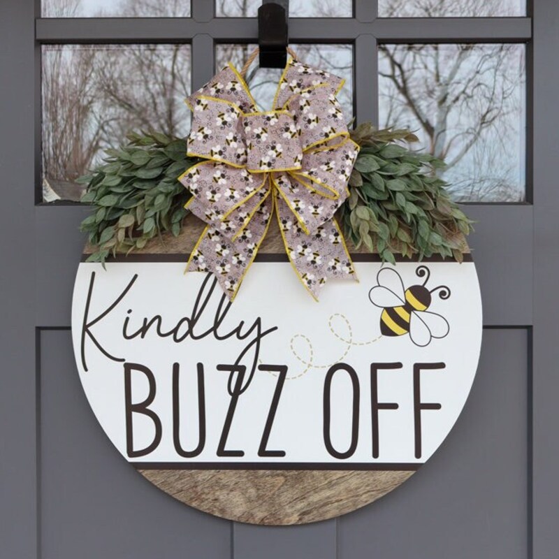 Bee Door Sign - Etsy