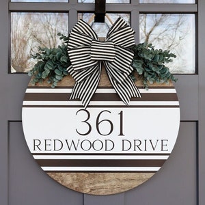 Front Door Address Sign | Address Door Sign | House Number Sign | Door ...