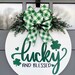St. Patricks Day Front Door Decor | Saint Pattys Day Wreath | Lucky ...