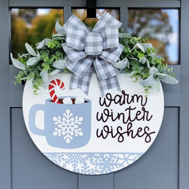 Winter Door Wreath - Etsy