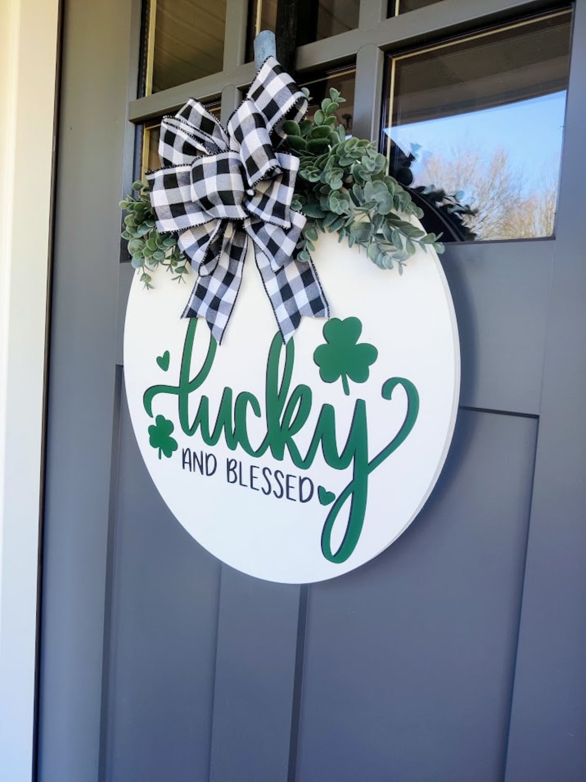 St. Patricks Day Front Door Decor | Saint Pattys Day Wreath | Lucky ...