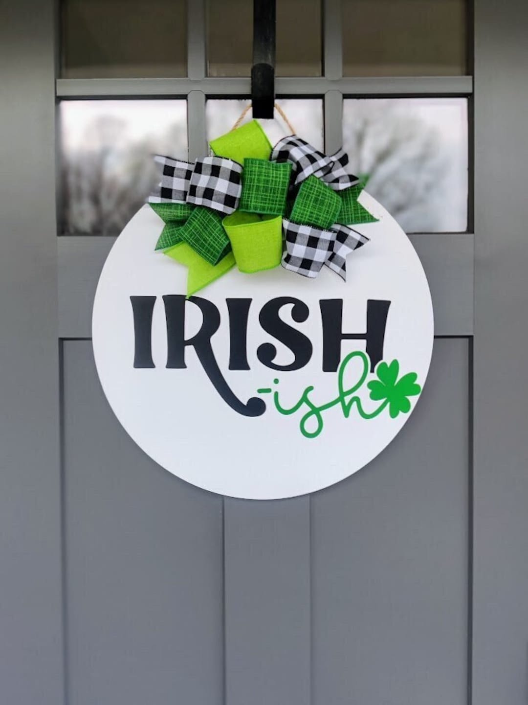 St. Patricks Day Front Door Decor | Saint Pattys Day Wreath | Irish-ish ...