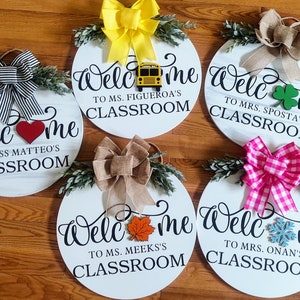 Classroom Door Decor | Interchangeable Sign | Classroom Welcome ...