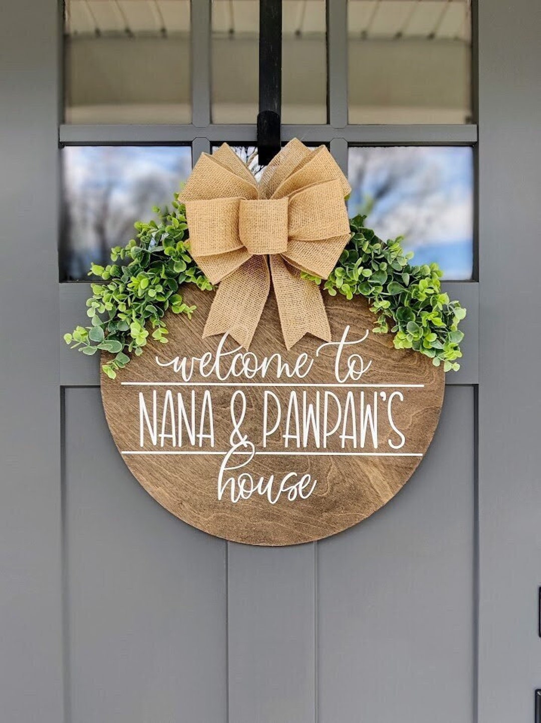 Front Door Decor | Grandma and Grandpa's House | Welcome to Grandma's ...