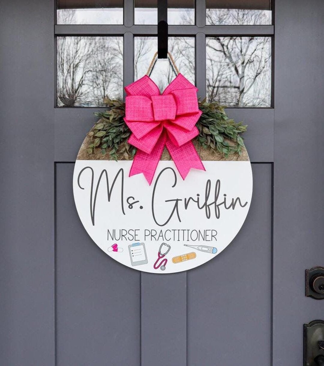 Custom Office Door Sign | Nurse Practitioner Name Sign | Nurse Sign ...