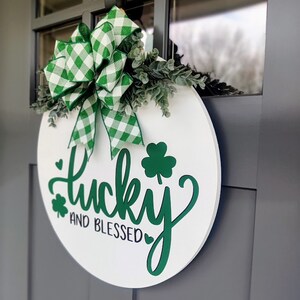 St. Patricks Day Front Door Decor | Saint Pattys Day Wreath | Lucky ...