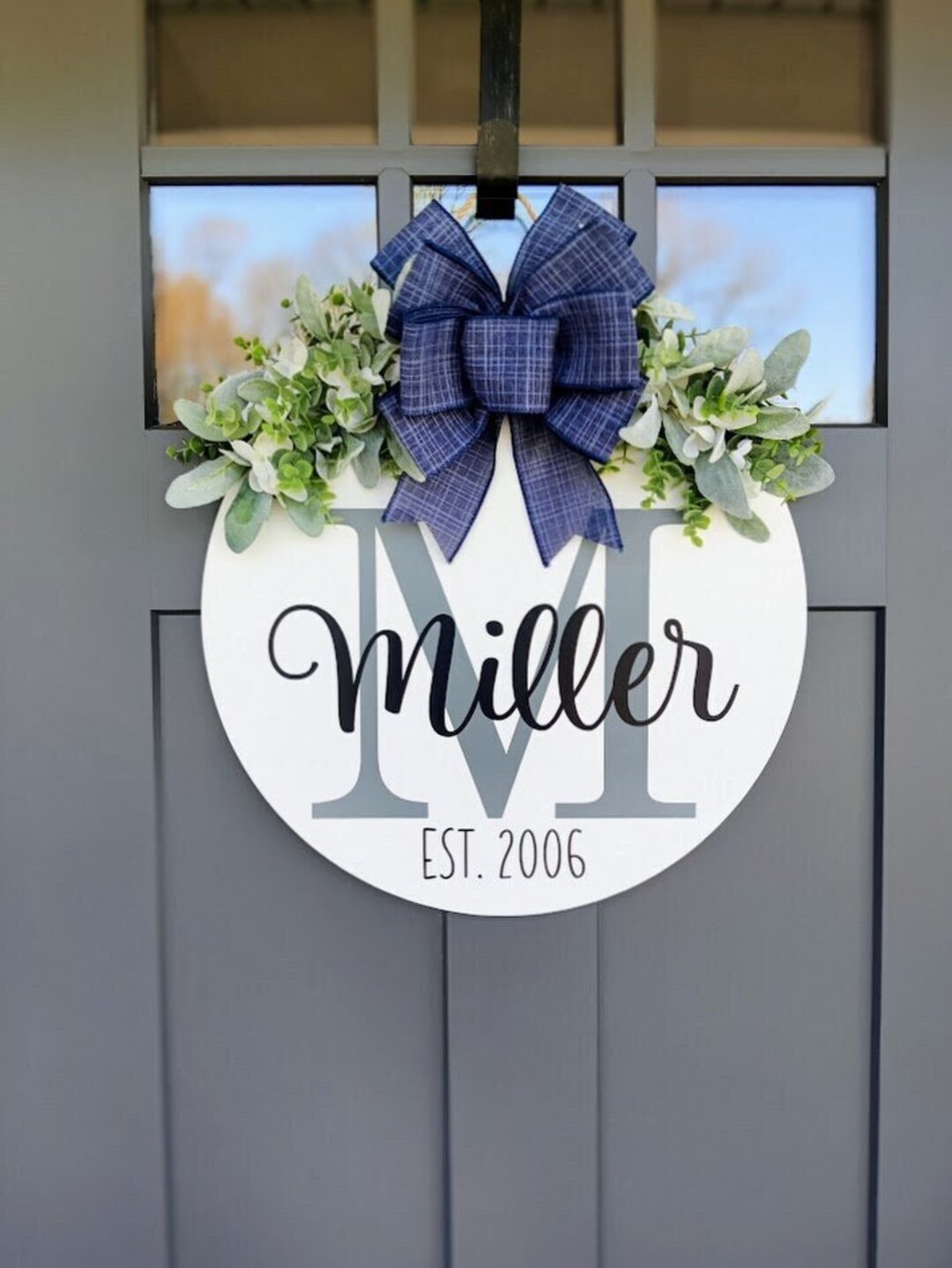 Front Door Decor | Last Name | Personalized Sign | Welcome Sign | Door ...