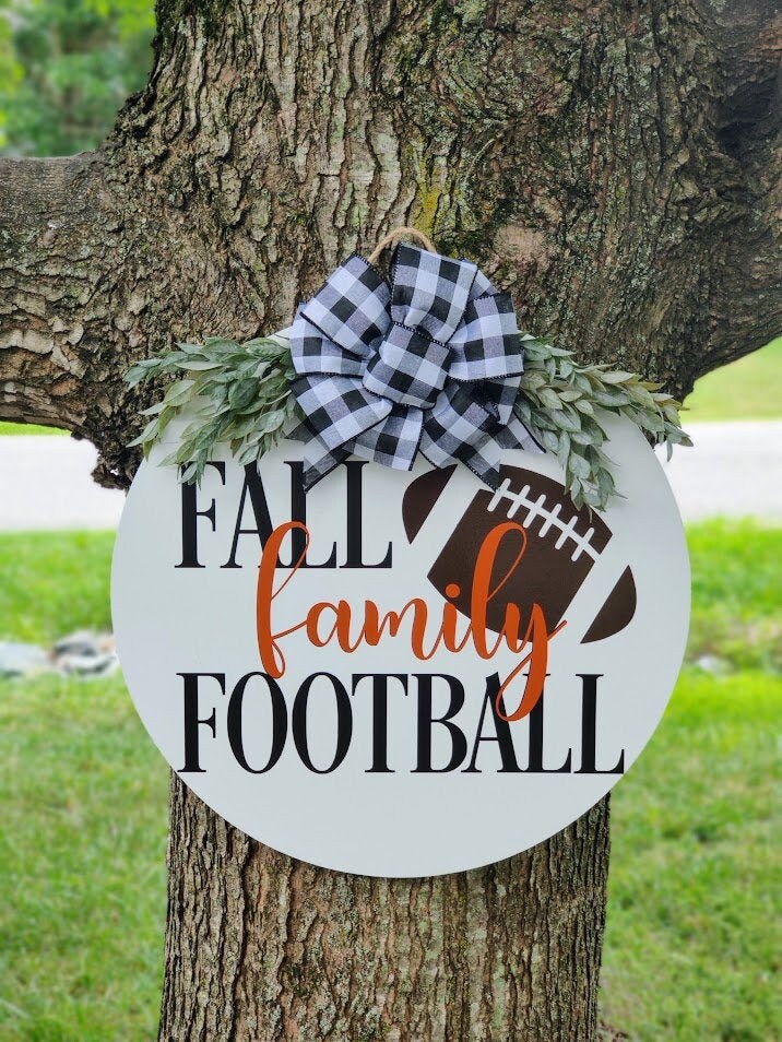 Front Door Decor Football Wreath Sports Wreath Door | Etsy