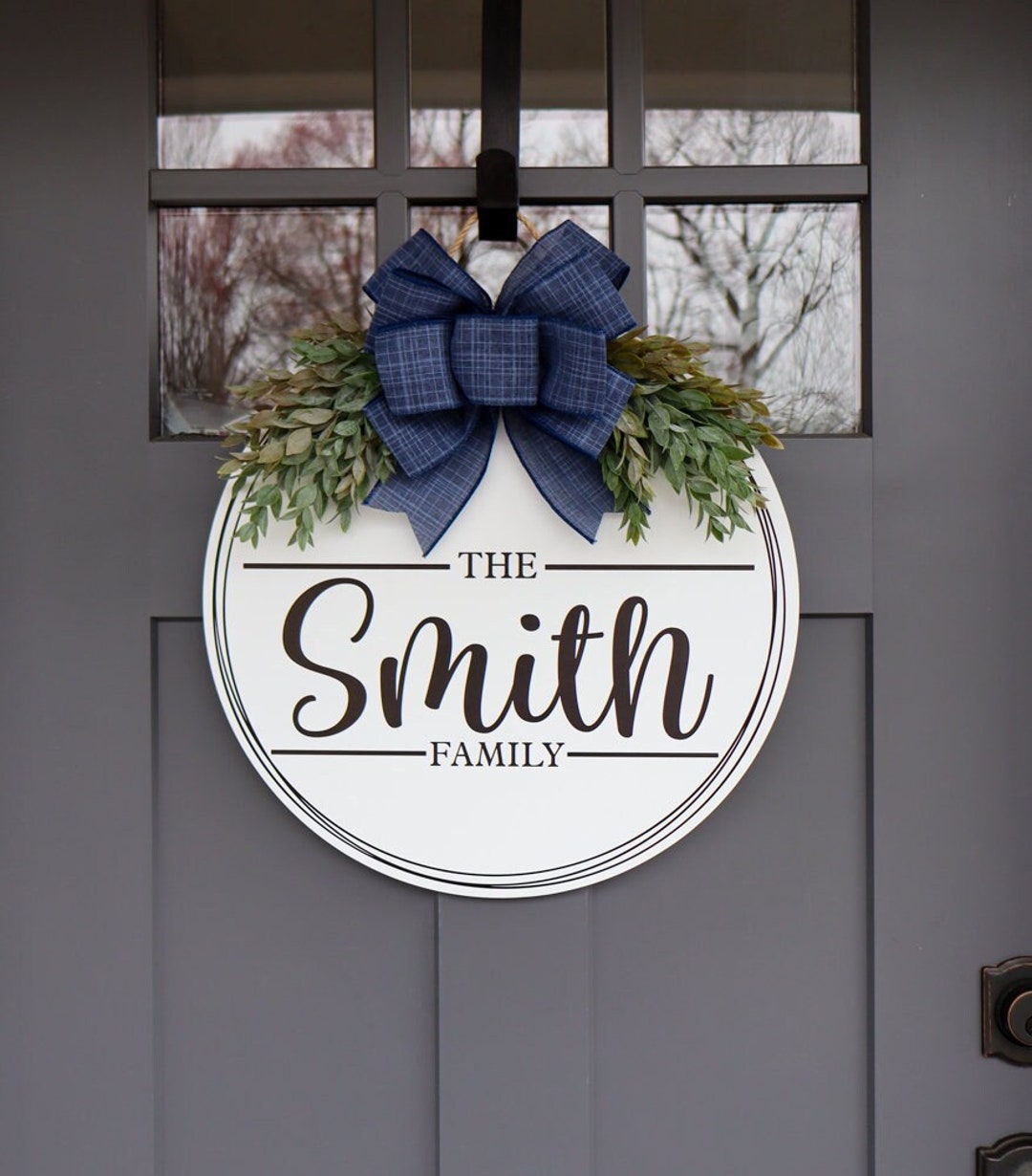 Front Door Decor | Last Name | Personalized | Front Door Sign | Custom ...