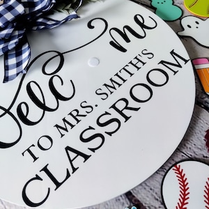 Classroom Door Decor Interchangeable Sign Classroom Welcome Teacher ...