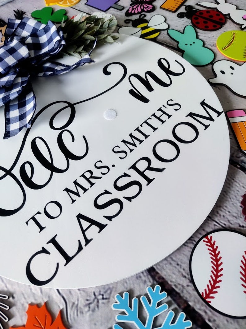 Classroom Door Decor Interchangeable Sign Classroom - Etsy