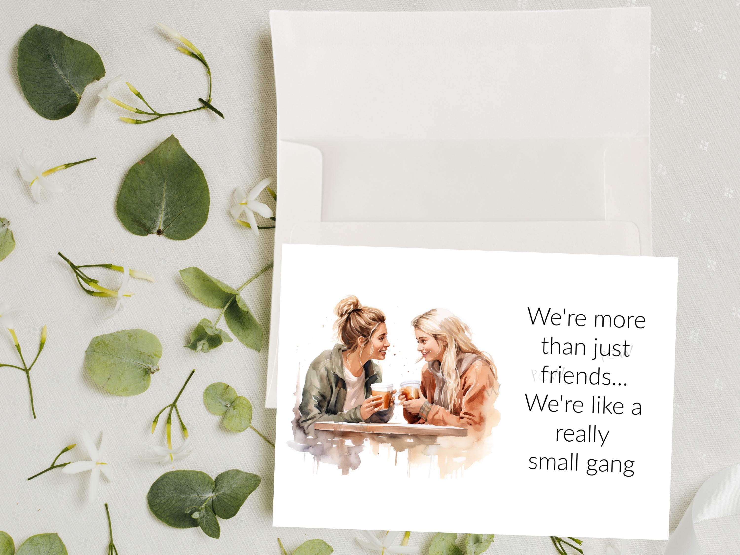 Printable Bestie Card, Funny Friendship Greeting (PDF, JPG) - Etsy