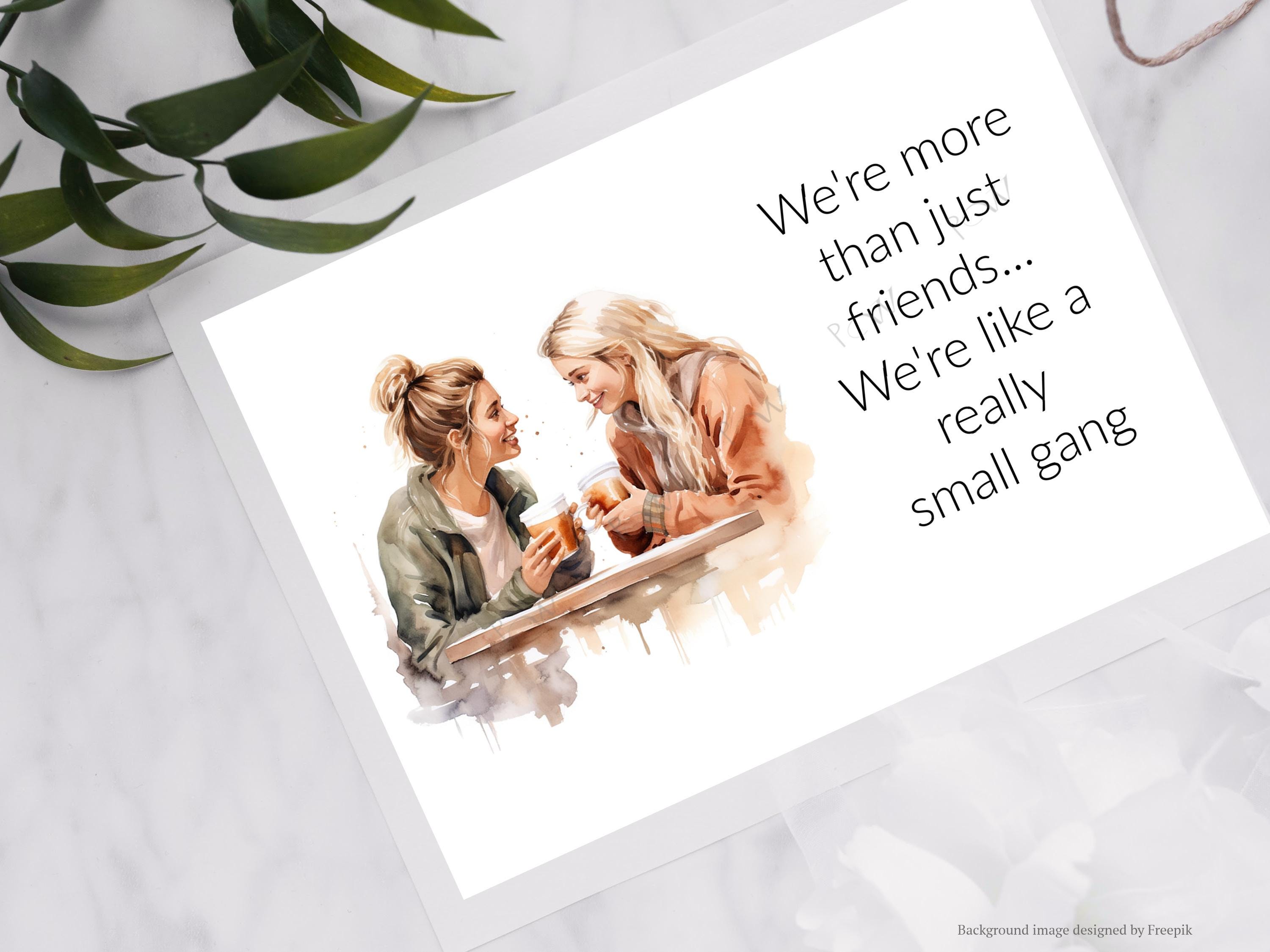 Printable Bestie Card, Funny Friendship Greeting (PDF, JPG) - Etsy