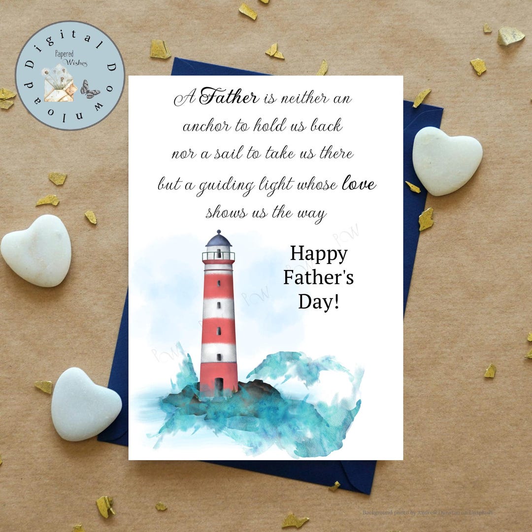 Printable Father's Day Card, Special Dad's Day Card, Digital Download ...