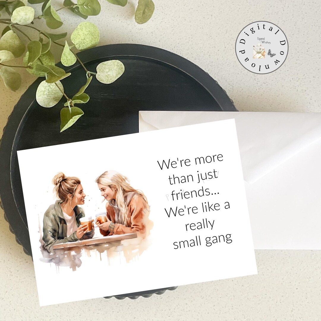 Printable Bestie Card, Best Friend Card, Funny Friend Card, Thinking of ...