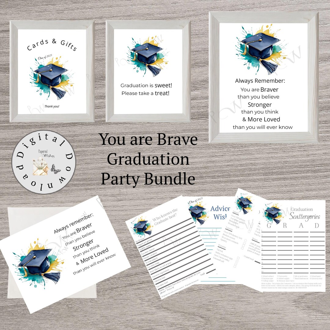 Printable Graduation Celebration Bundle, Graduation Party Package ...