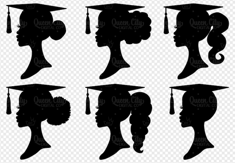 Graduation Girl Silhouette SVG PNG Bundle Class of 2023 Personal ...