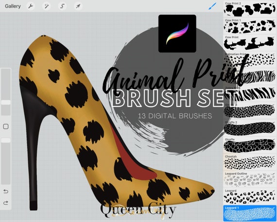 Animal Print Brushes for Procreate 13 Brush Set Textured | Etsy