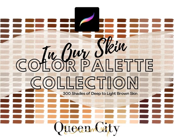 300 Shade Skin Color Palette Collection for Procreate - Etsy