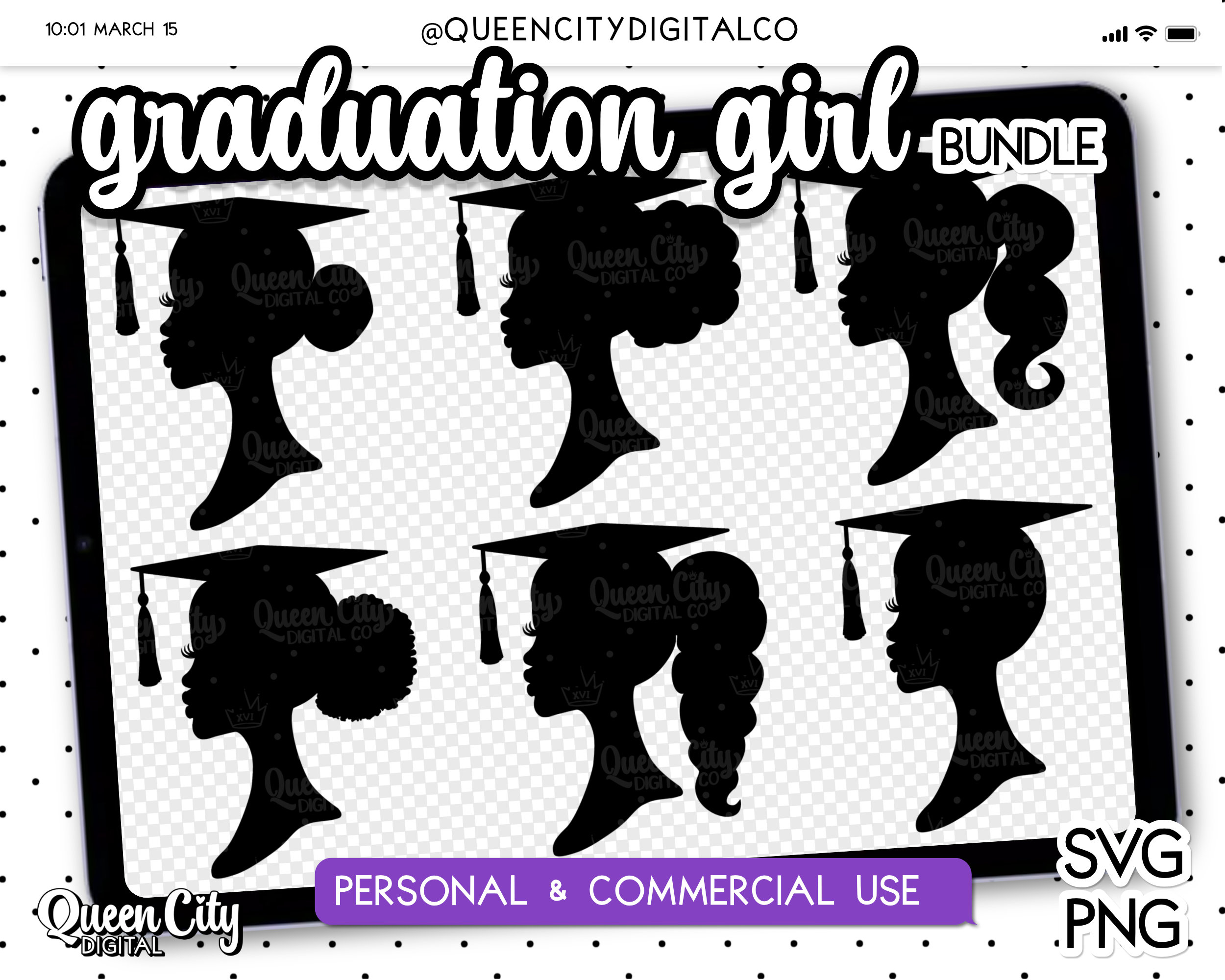 Graduation Girl Silhouette