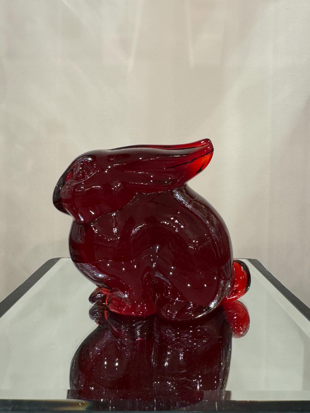 Heisey by Dalzell Viking Ruby Red Mother Rabbit - Etsy