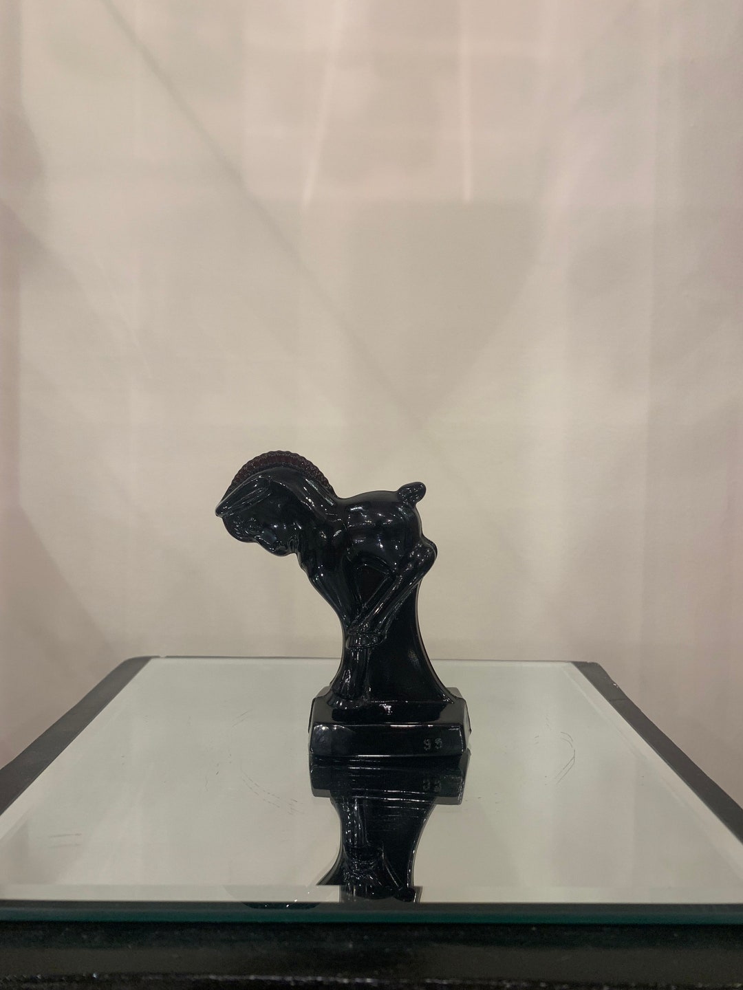 Heisey by Mosser Black Amethyst Kicking Colt / Pony - Etsy