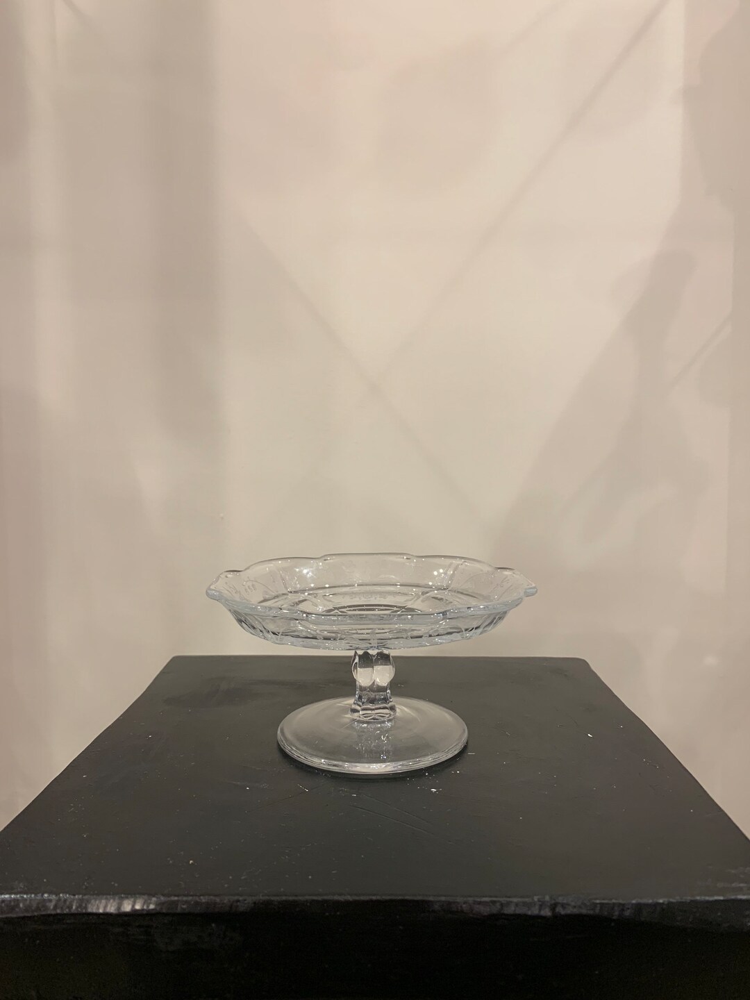 Heisey Orchid Rococo Footed Cheese - Etsy