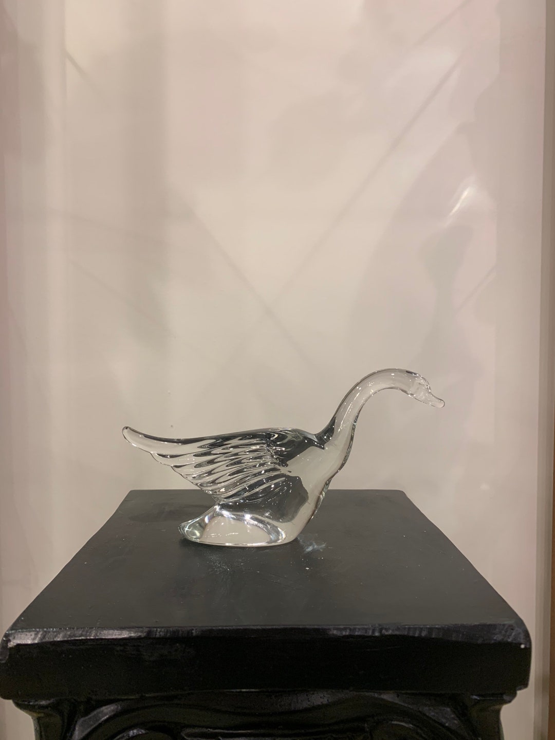 Vintage Heisey Crystal Goose Wings Half up / Down - Etsy