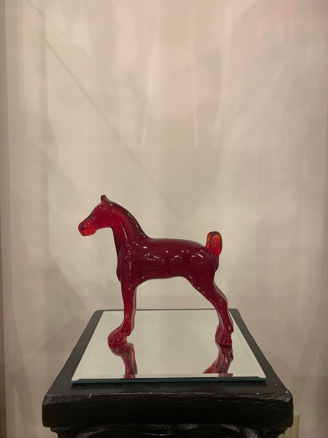 Heisey by Mosser Ruby Red Show Horse - Etsy
