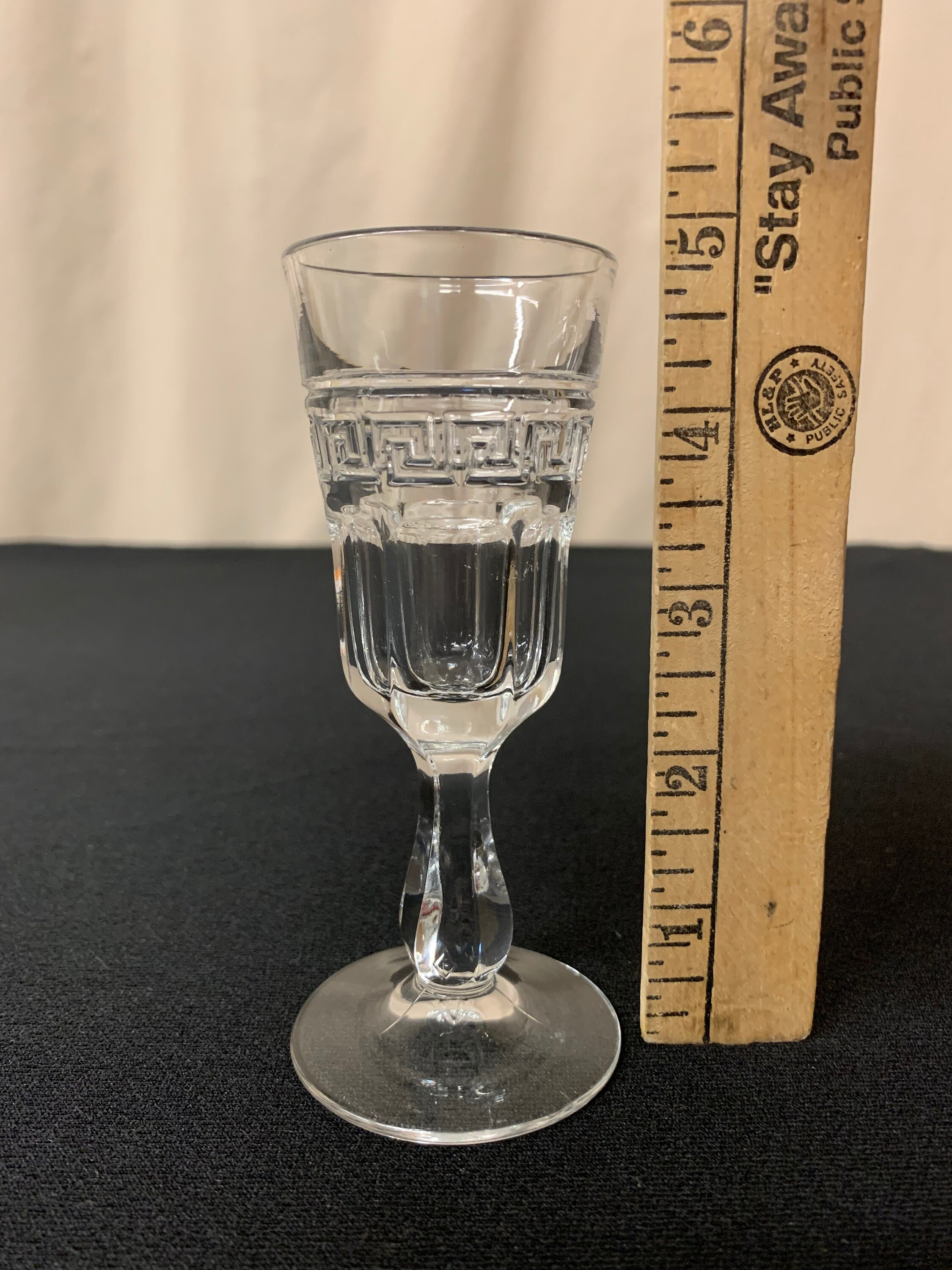 Heisey Straight Greek Key Sherry | Etsy