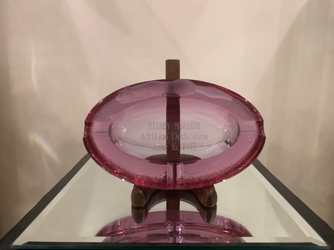 Heisey Lavender Ice Sleeping Fox Ashtray - Etsy