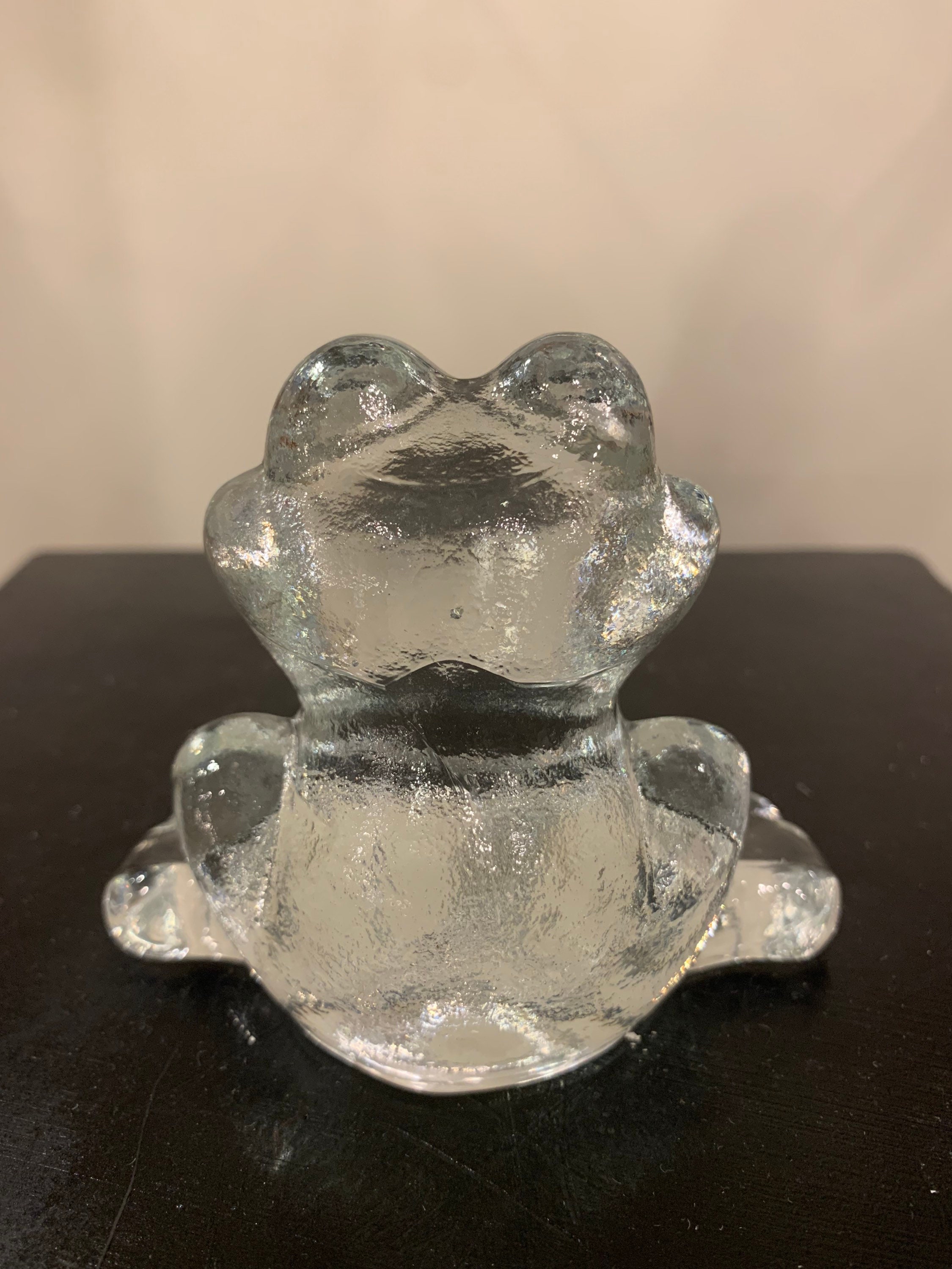 Goebel Clear Frog Paperweight - Etsy
