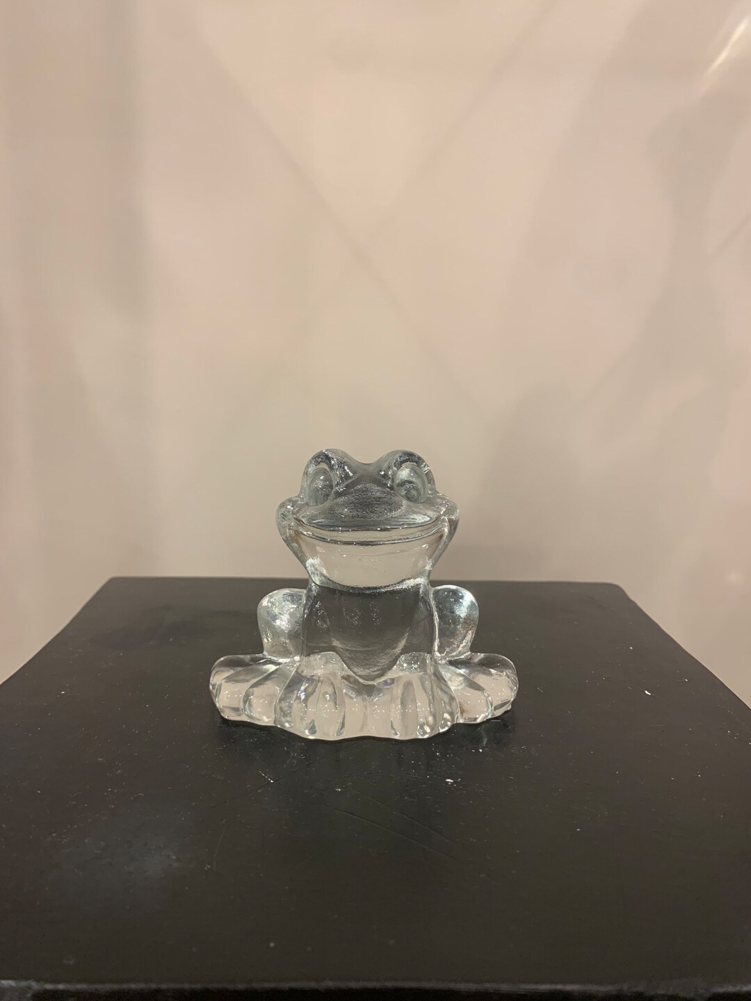 Goebel Clear Frog Paperweight - Etsy