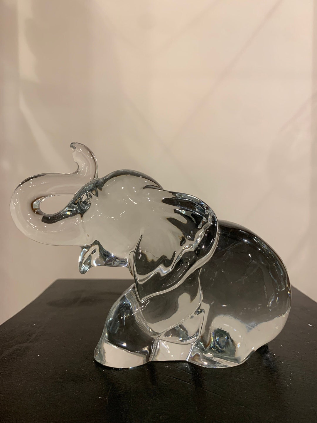 Heisey Clear Papa Large Elephant - Etsy