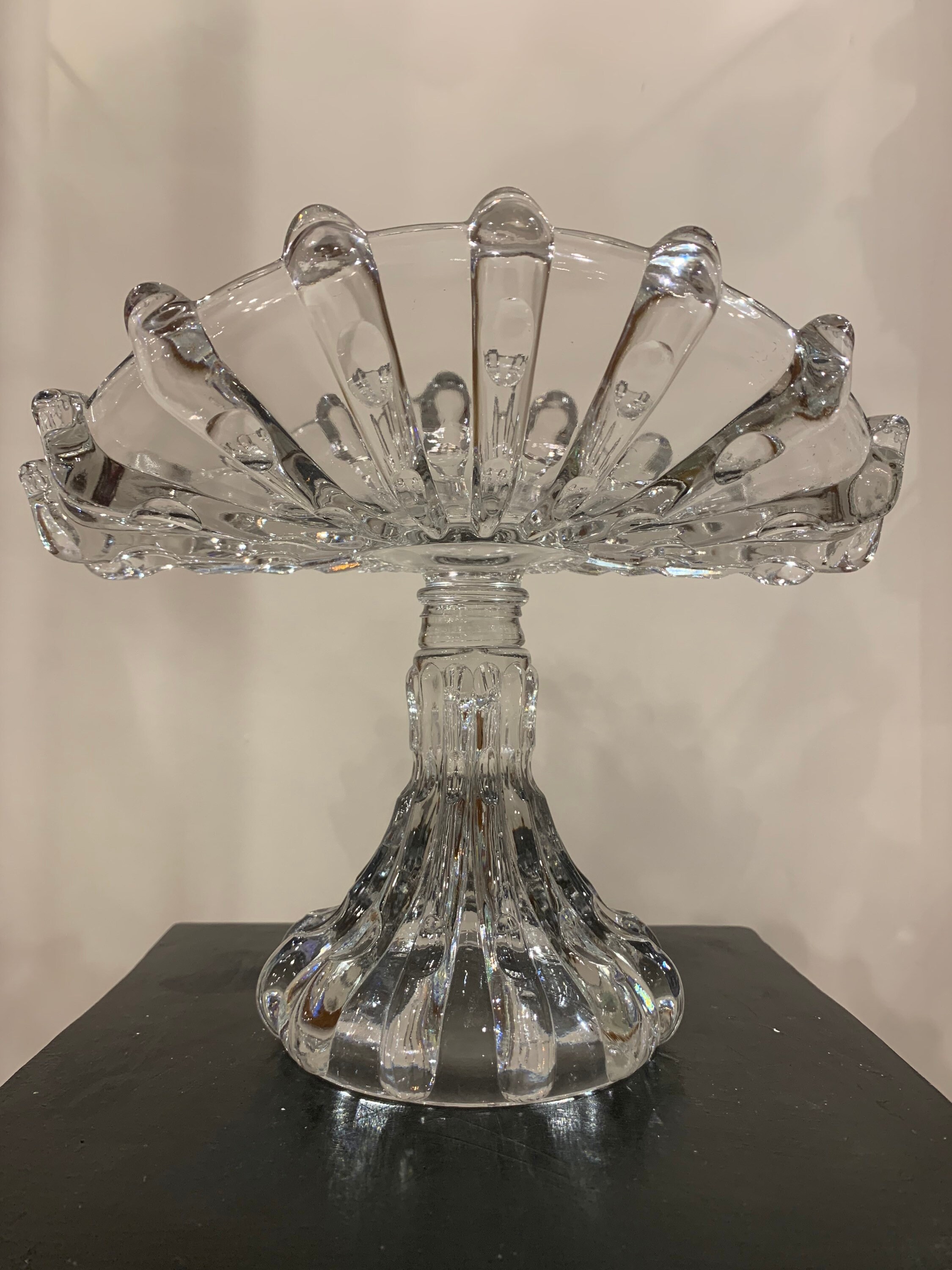 EAPG US Glass Broken Column Banana Stand - Etsy