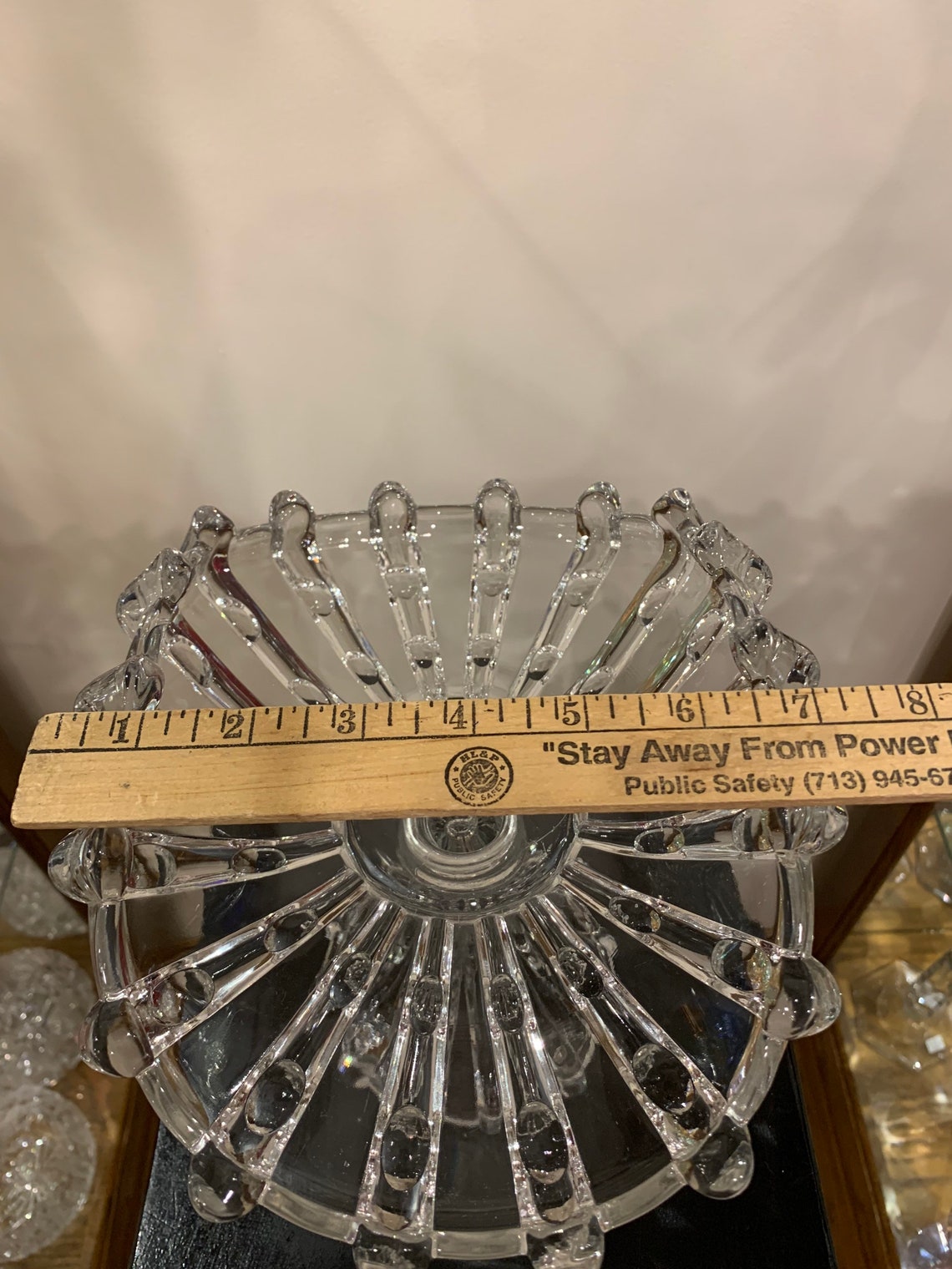 EAPG US Glass Broken Column Banana Stand - Etsy